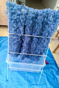 Dyeing a Flokati rug with Rit Dye | Nottinghamshire Newborn ...